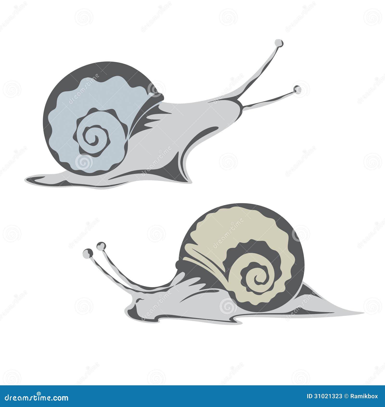 Slak vector illustratie. Illustration of gootsteen, blauw - 31021323