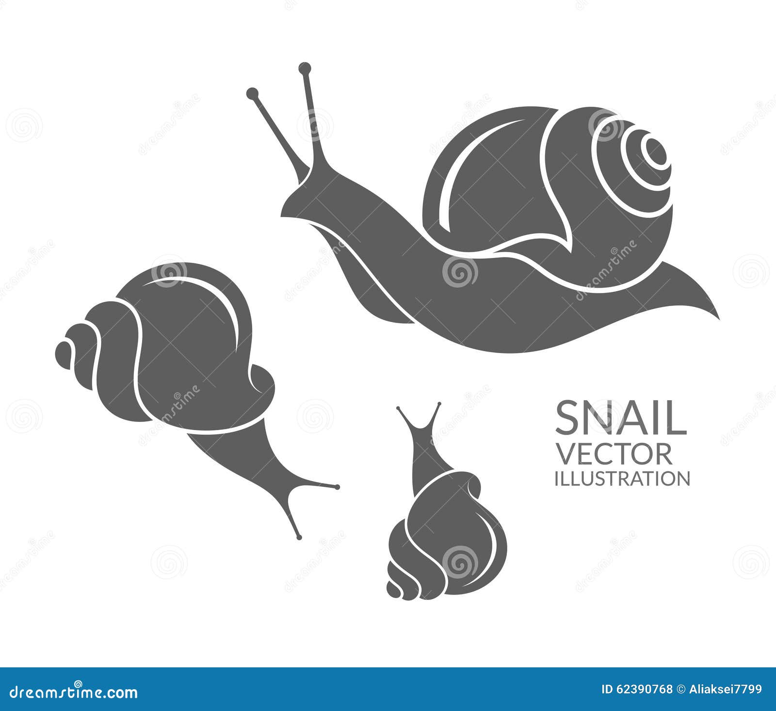 Slak vector illustratie. Illustration of schoonheid, massage - 62390768