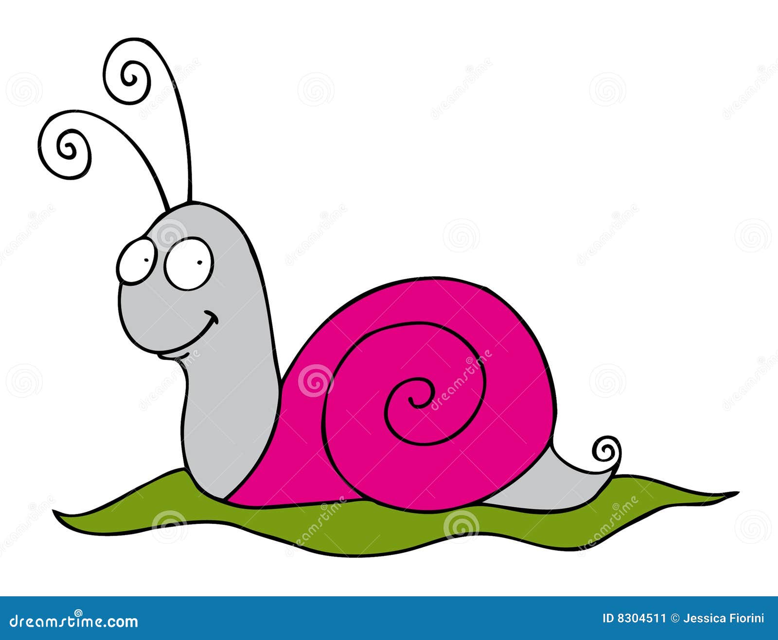 Slak vector illustratie. Illustration of dier, amuseren - 8304511