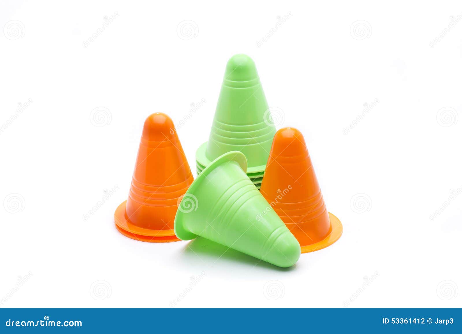 Slalom cones stock photo. Image of accessory, cones, skating - 53361412