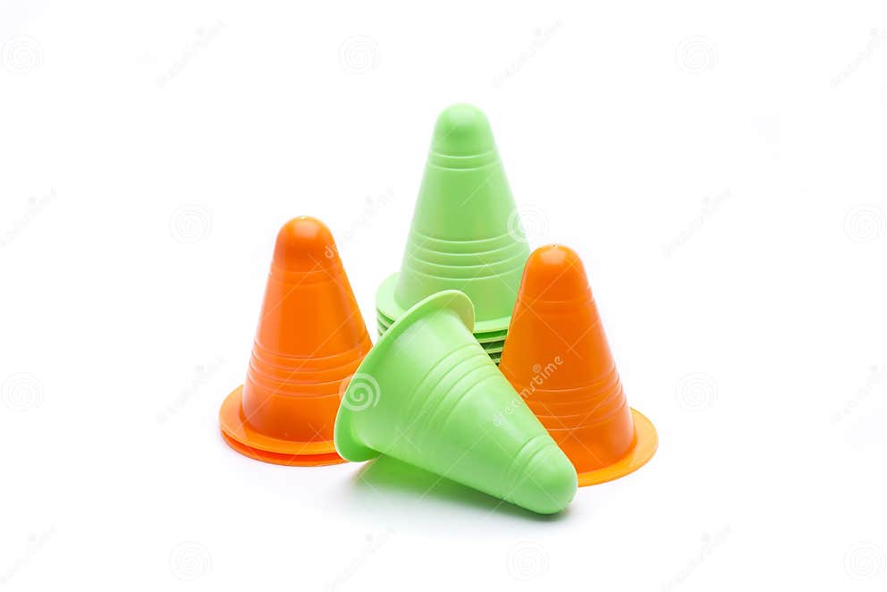 Slalom cones stock photo. Image of accessory, cones, skating - 53361412