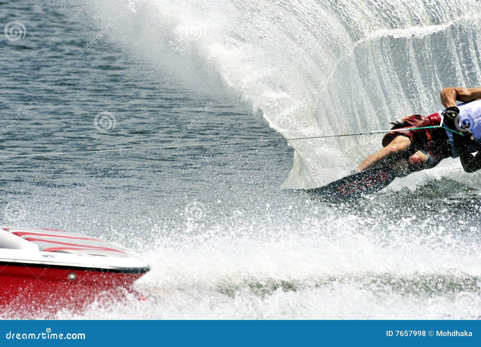 Slalom Water Ski stock photo. Image of energy, outdoor - 7657998