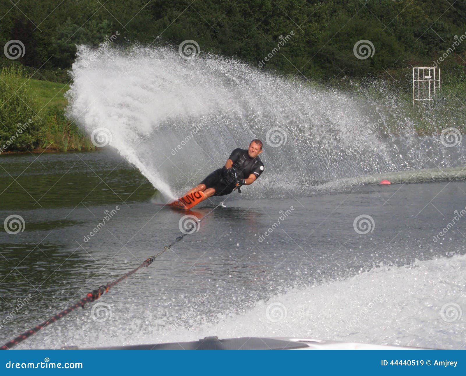 Slalom stock image. Image of skiing, water, active, skier - 44440519