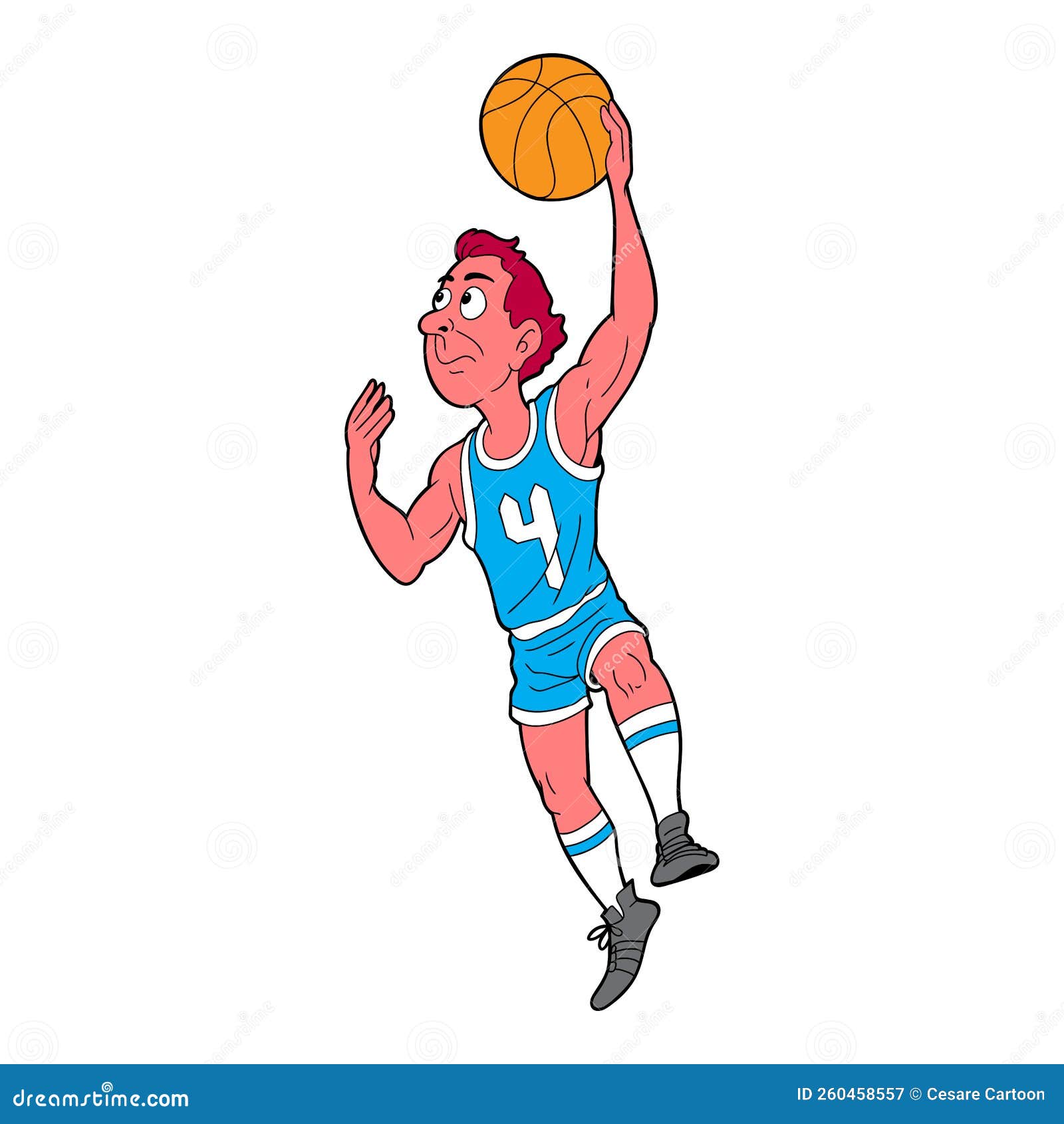 Cartoon Slam Dunk | CartoonDealer.com #260458557
