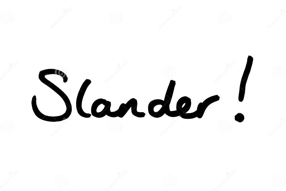 Slander stock illustration. Illustration of libellous - 181279474