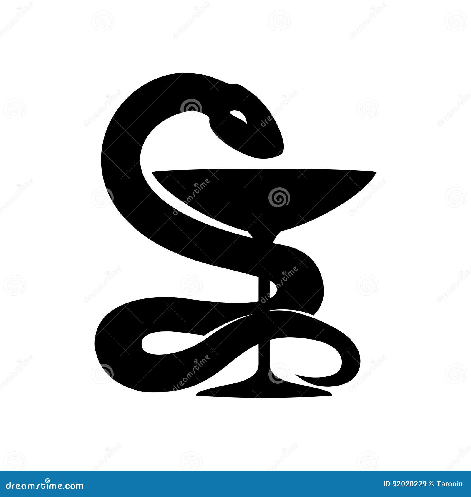 Slang met een kop vector illustratie. Illustration of decor - 92020229