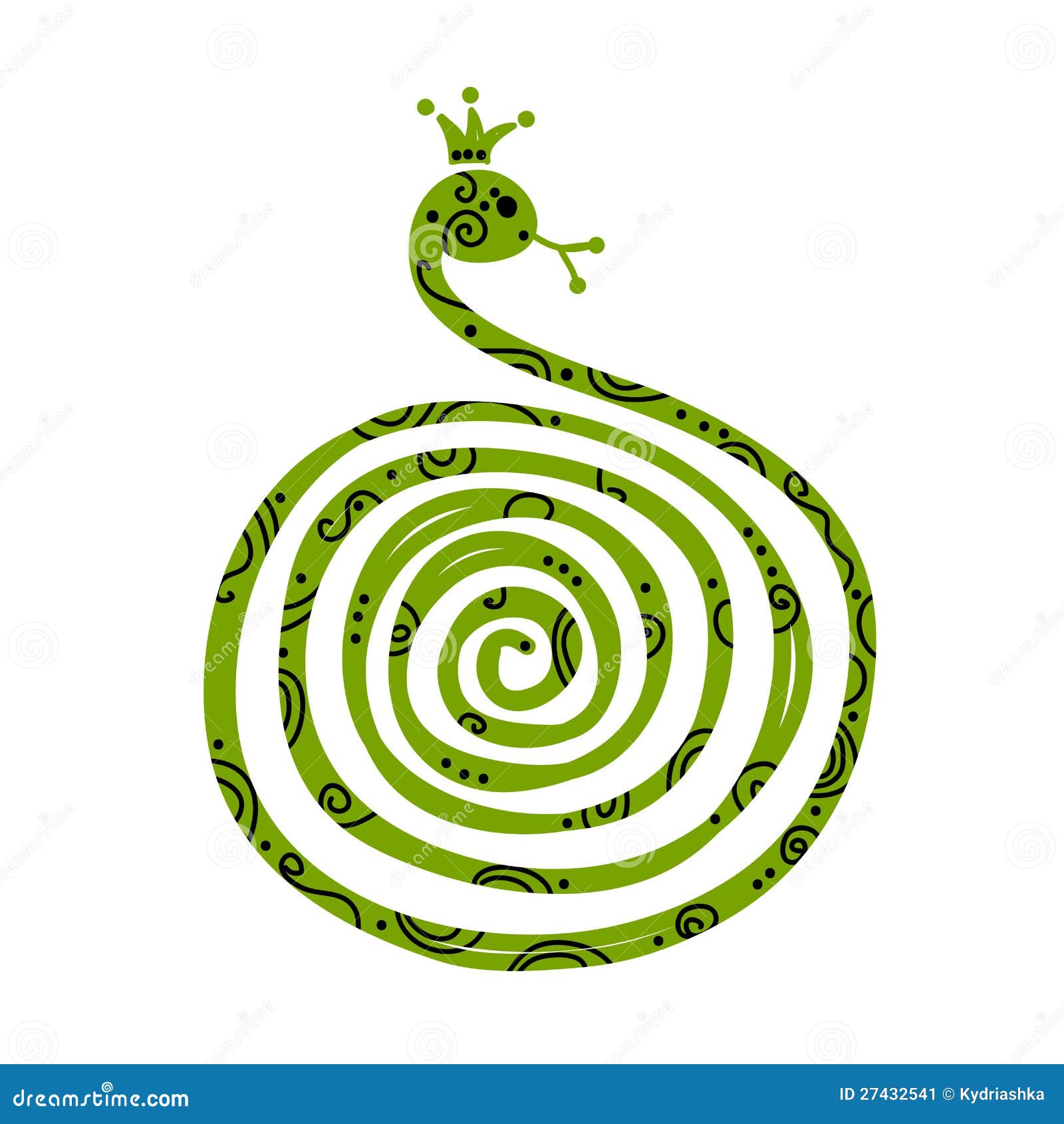 Slang, Symbool Van Chinees Nieuw Jaar 2013 Vector Illustratie ...