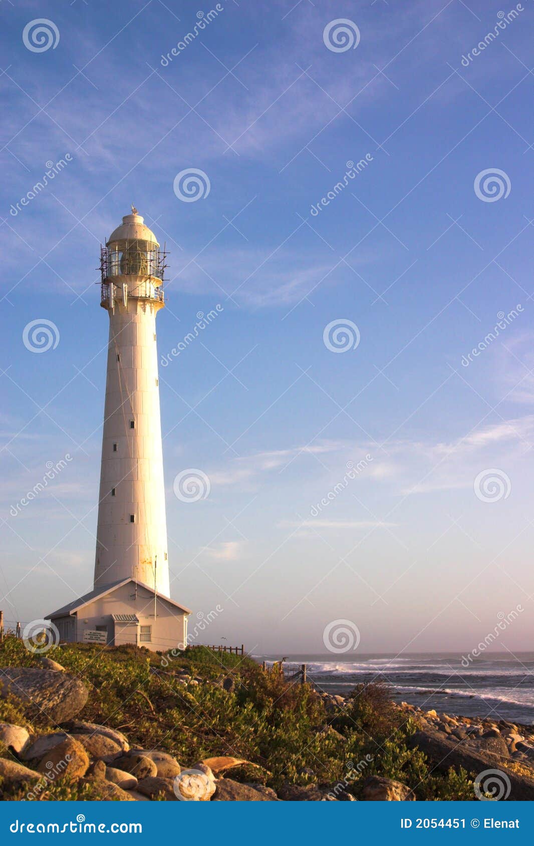 Slangkop Lighthouse. stock image. Image of coastline, cloud - 2054451