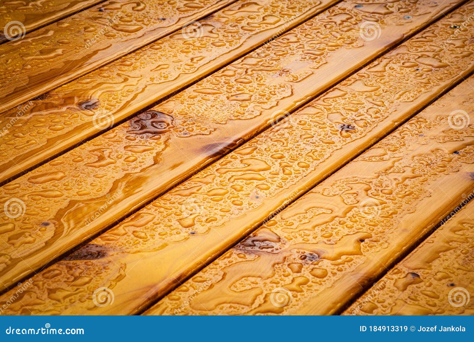Slant Wooden Table Top with Water Drops Stock Image - Image of glass ...