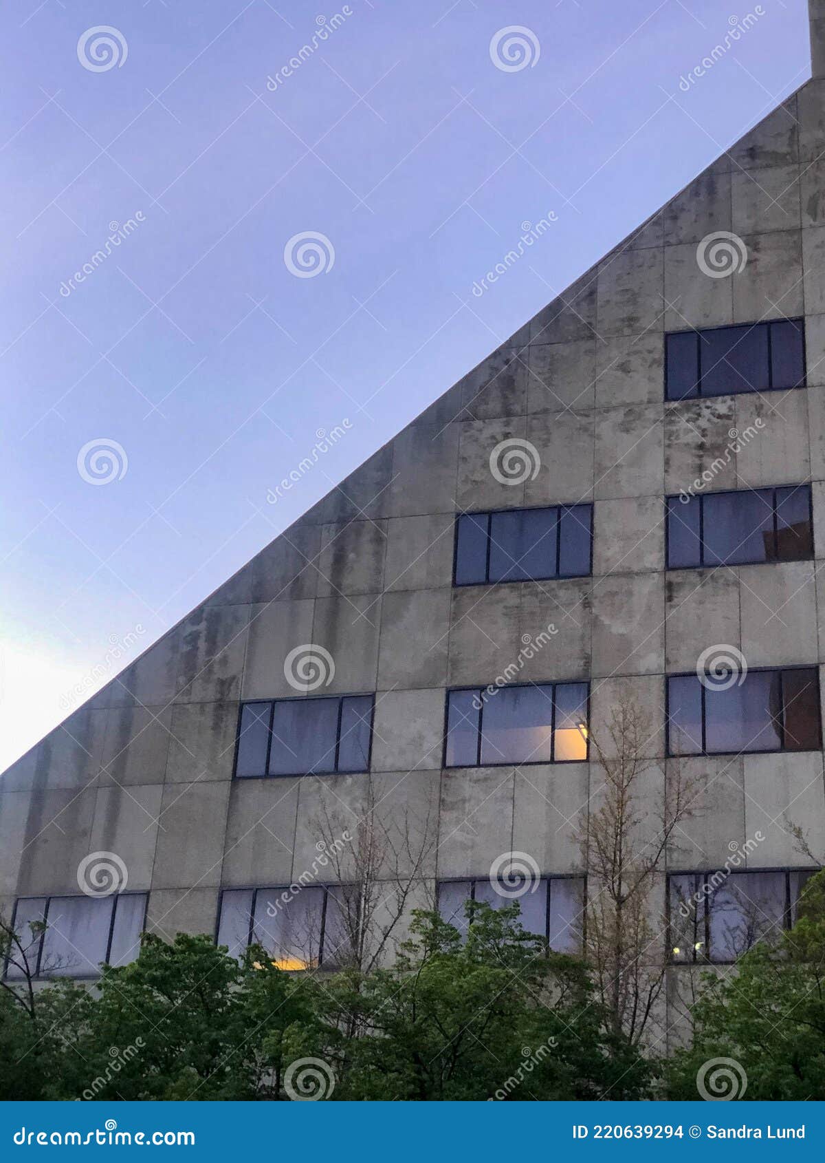 Slanted Building By Sky Background Royalty-Free Stock Photo ...