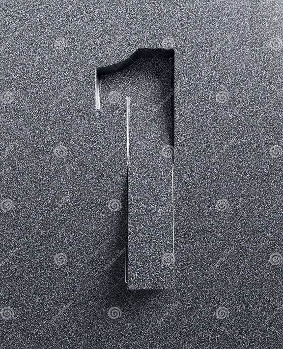 Slanted 3d Font Engraved and Extruded from the Surface, Number 1 Stock ... Slanted 3d Font Engraved and Extruded from the Surface, Number 1 Stock ...