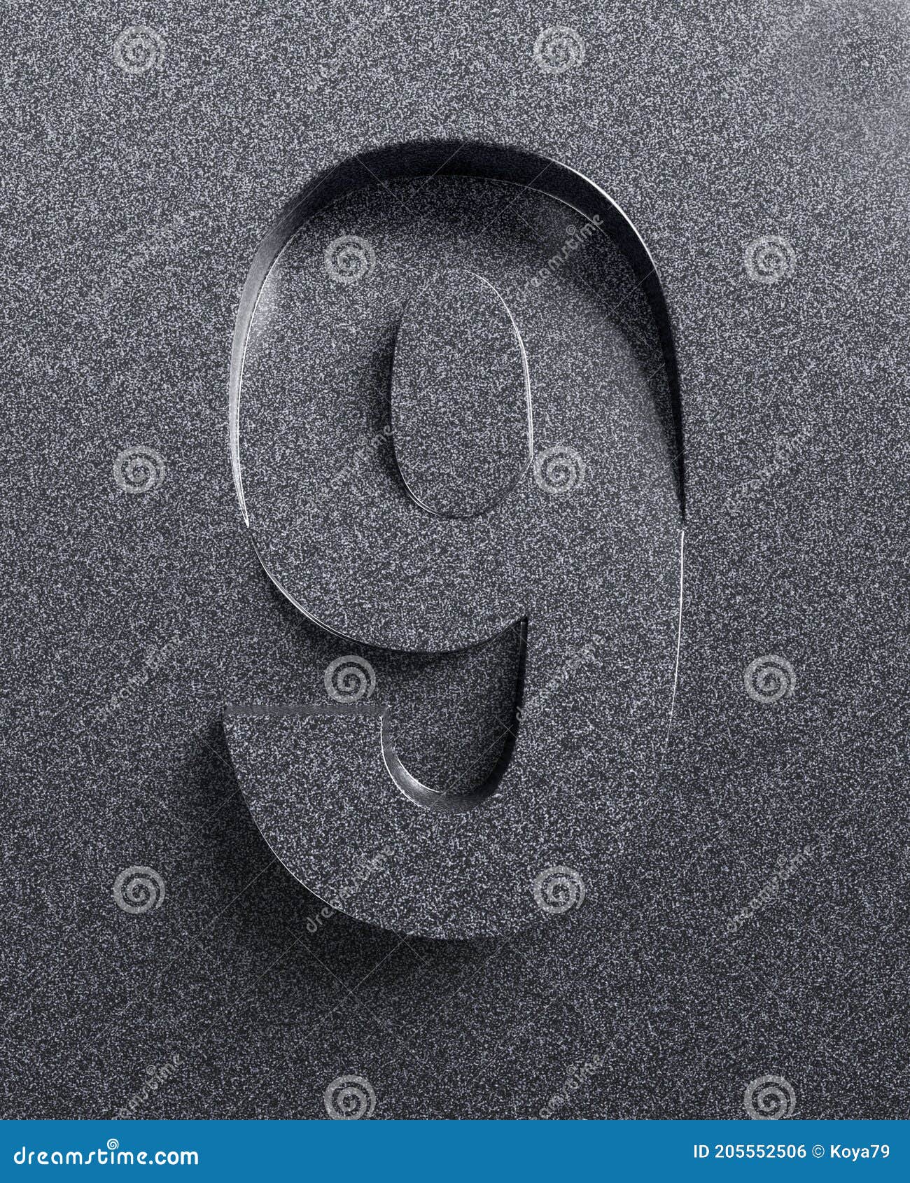 Slanted 3d Font Engraved and Extruded from the Surface, Number 9 Stock ... Slanted 3d Font Engraved and Extruded from the Surface, Number 9 Stock ...