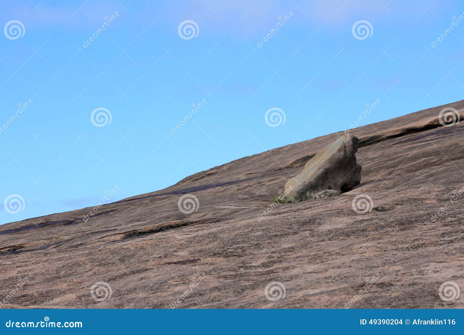 Slanted Rock in the Enchanted Rock State Park Stock Photo - Image of ...