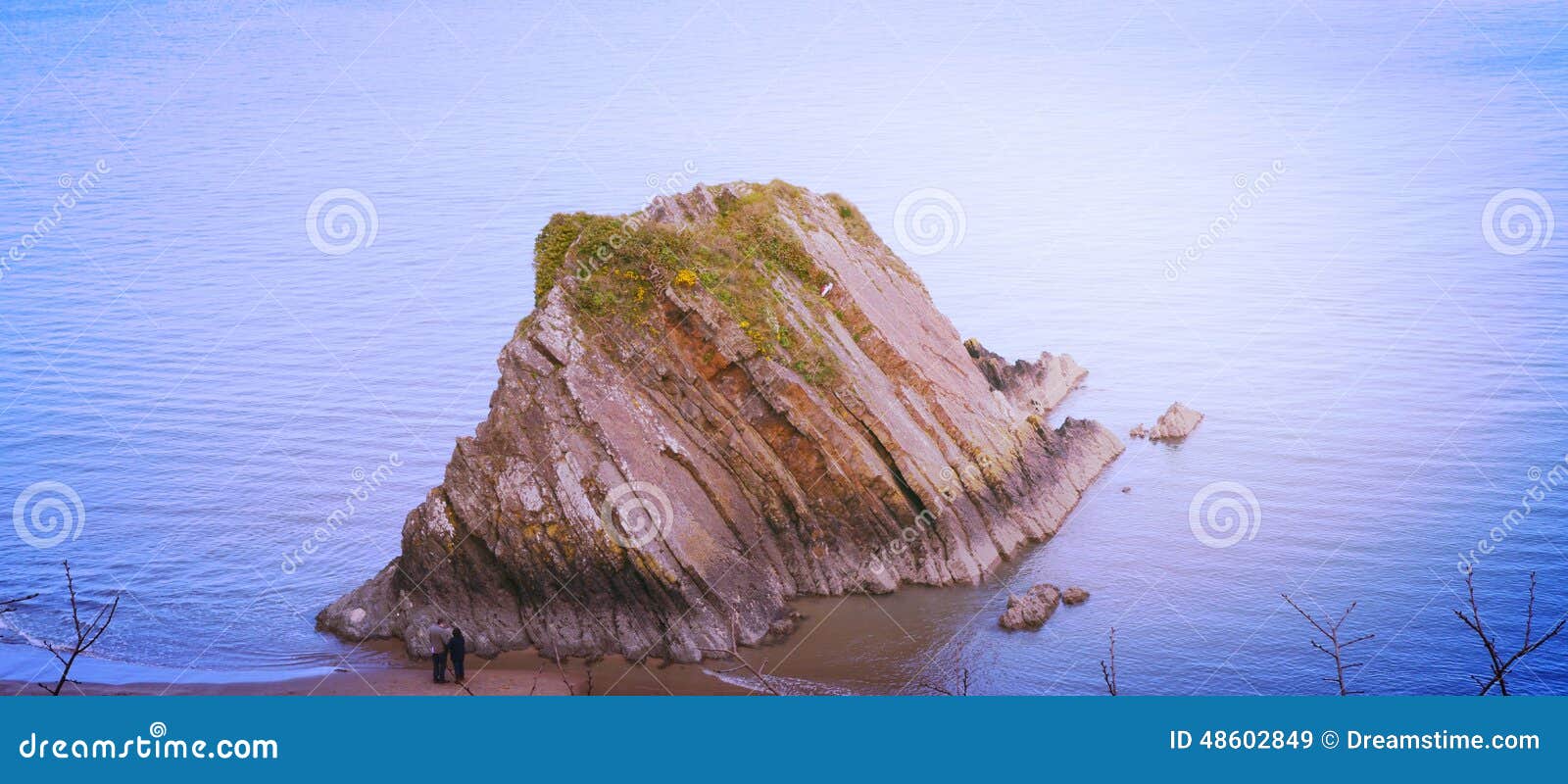 Slanted Rock stock image. Image of ocean, beautiful, rock - 48602849