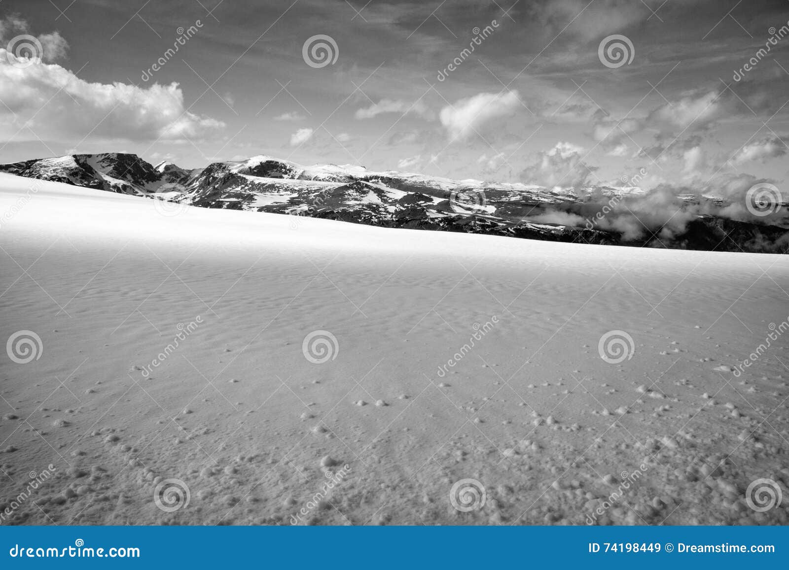 Slanted view stock image. Image of snow, snowfield, elevated - 74198449