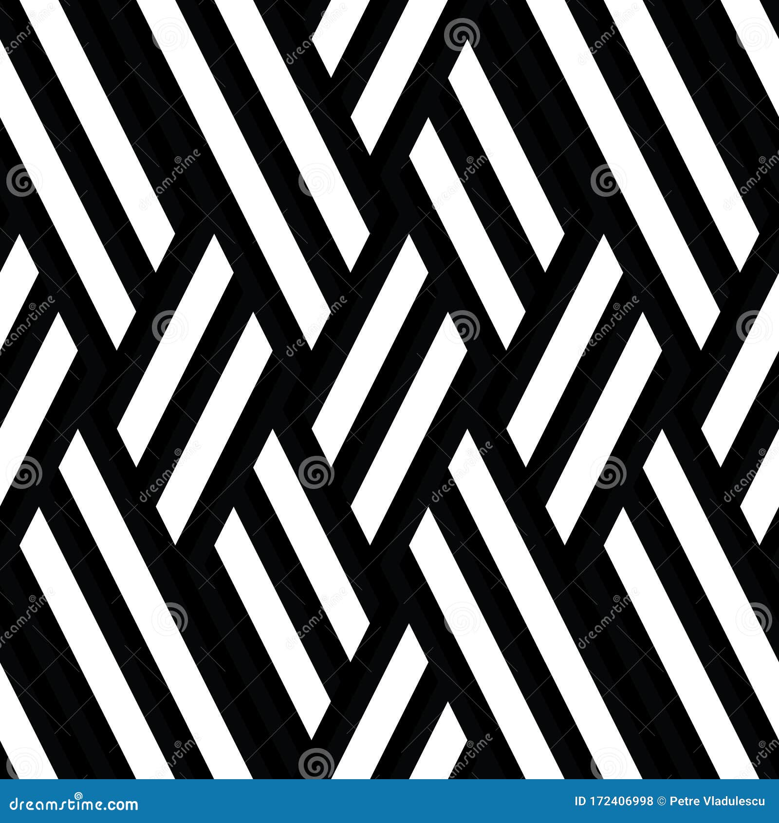 Slanting Pattern with Black and White Lines, Modern Stylish Image ...
