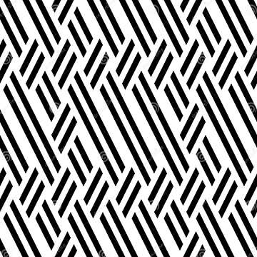 Slanting Pattern with Black and White Lines, Modern Stylish Image ...