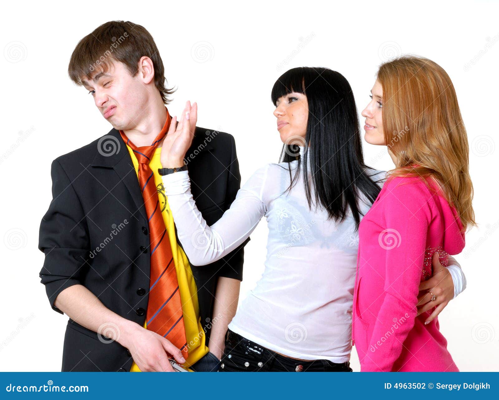 Slap stock photo. Image of female, beauty, three, person - 4963502