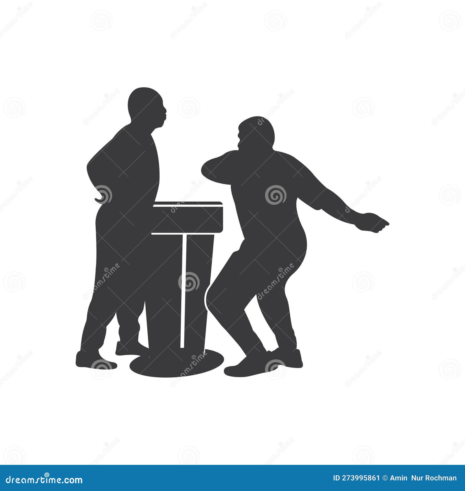 Slap Fight Logo Vector Illustration Design Template Stock Illustration ...