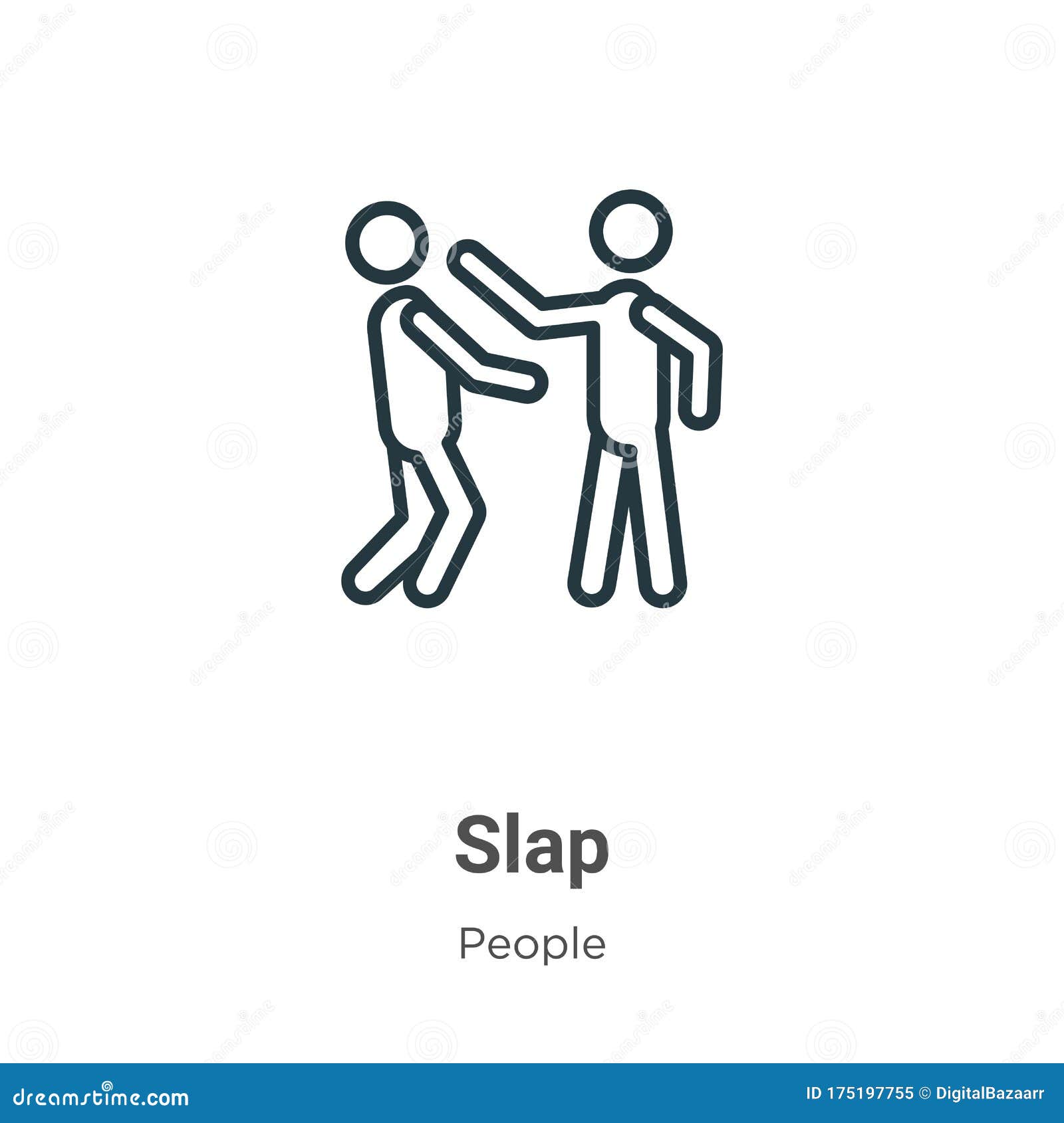 Slap Icon Vector Sign And Symbol Isolated On White Background, S ...