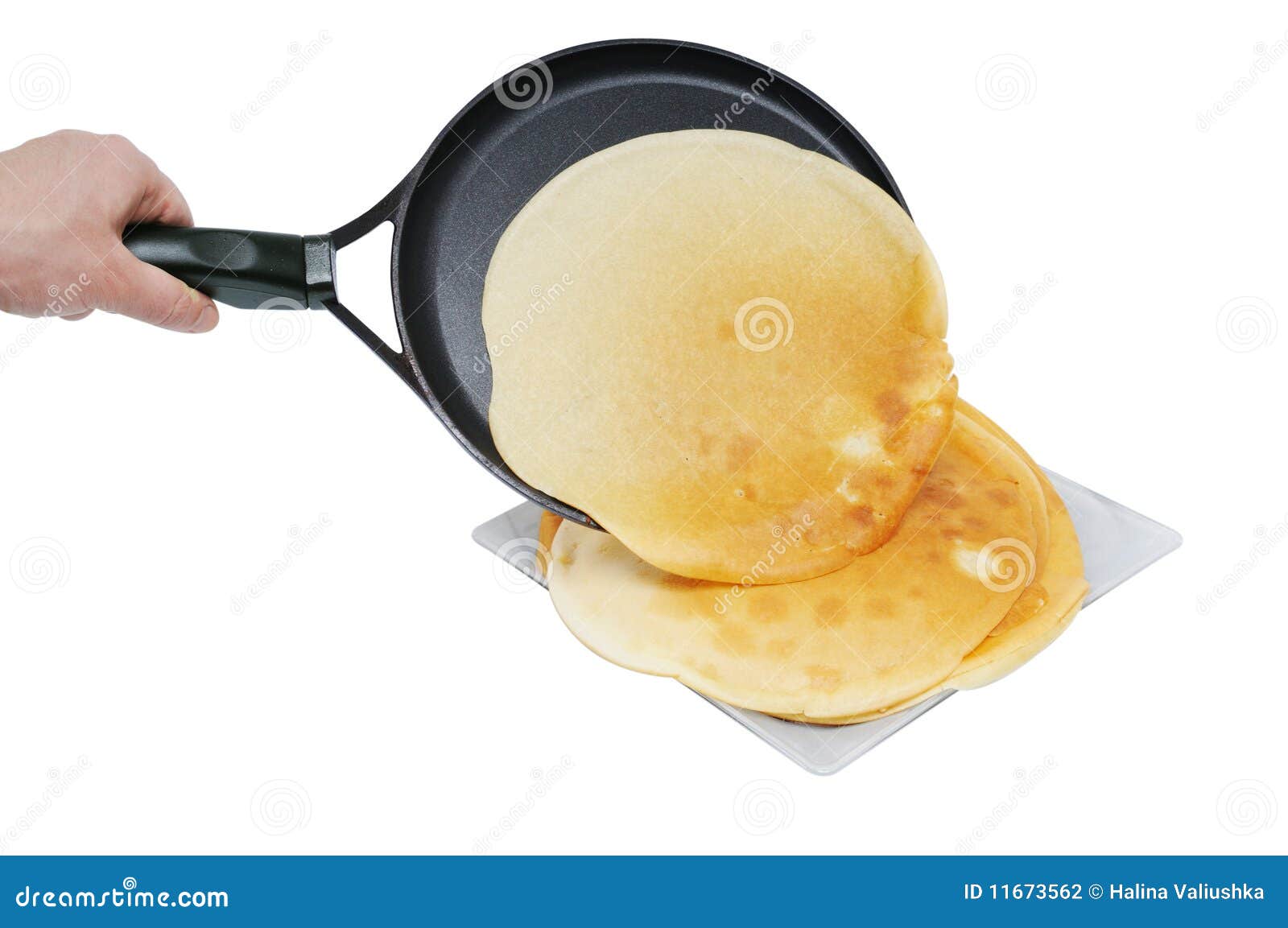 Slapjack lie on frying pan stock photo. Image of meal - 11673562