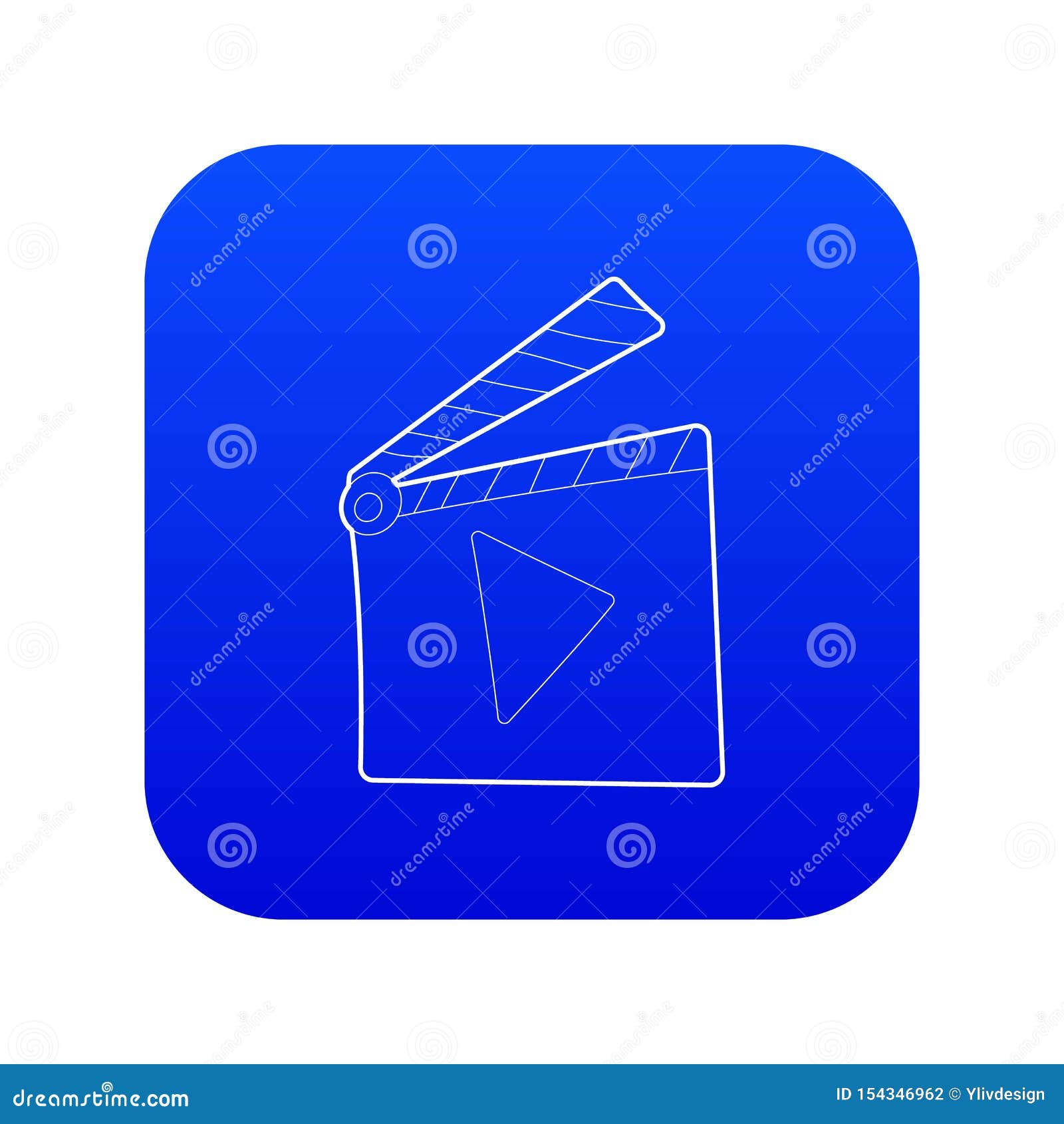 Slapstick icon blue vector stock vector. Illustration of logo - 154346962