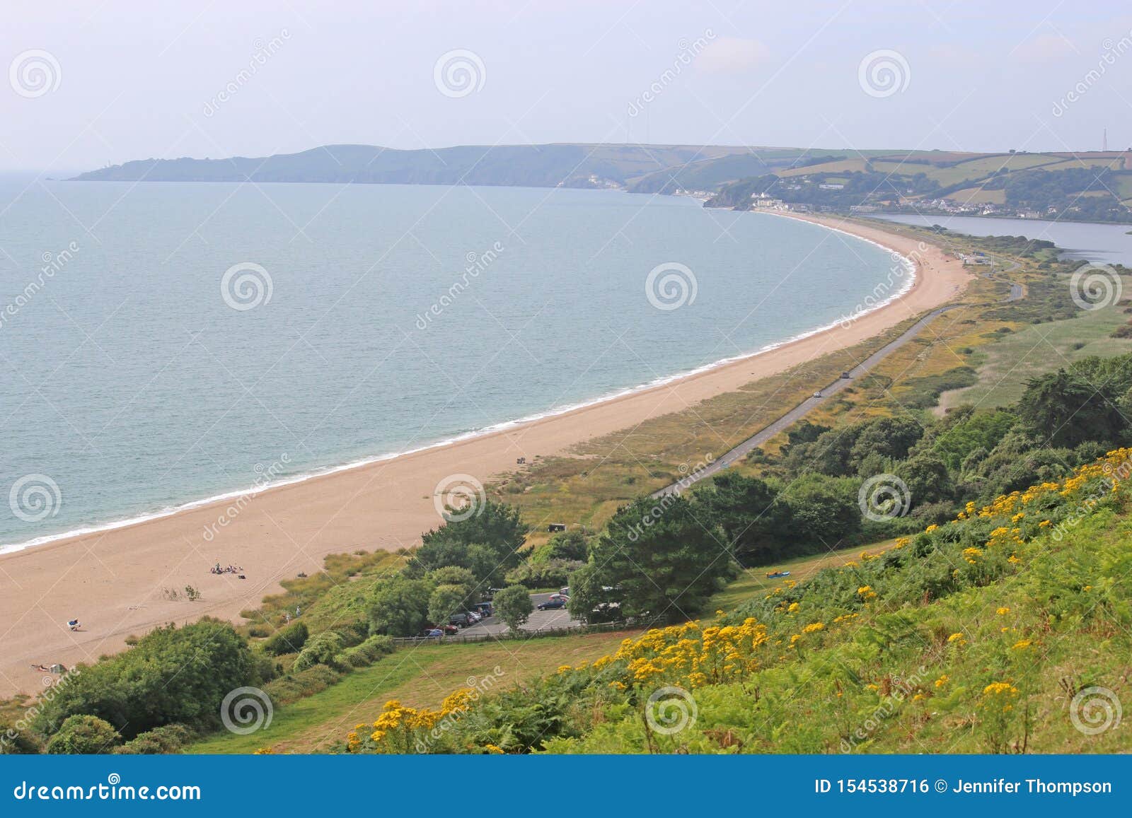 Slapton Sands beach, Devon stock photo. Image of coastline - 154538716