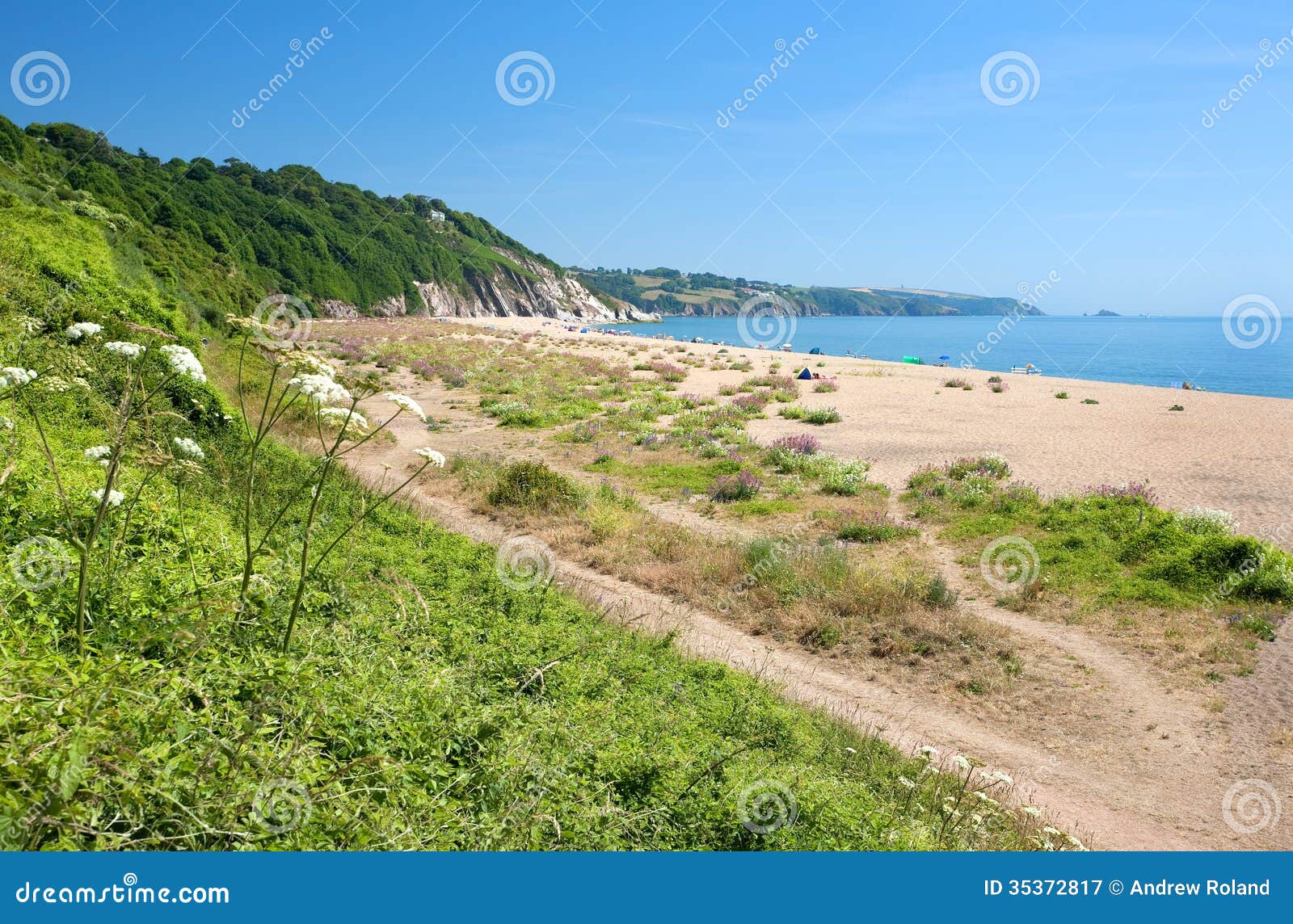 Slapton Sands, Devon stock image. Image of european, shingle - 35372817