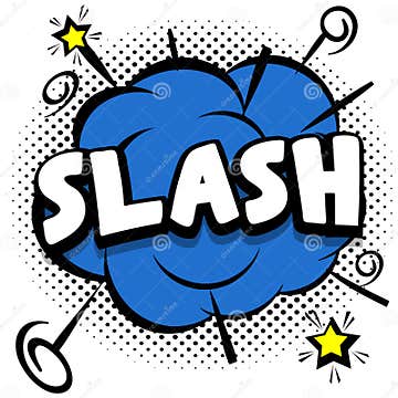 Slash Comic Bright Template with Speech Bubbles on Colorful Frames ...