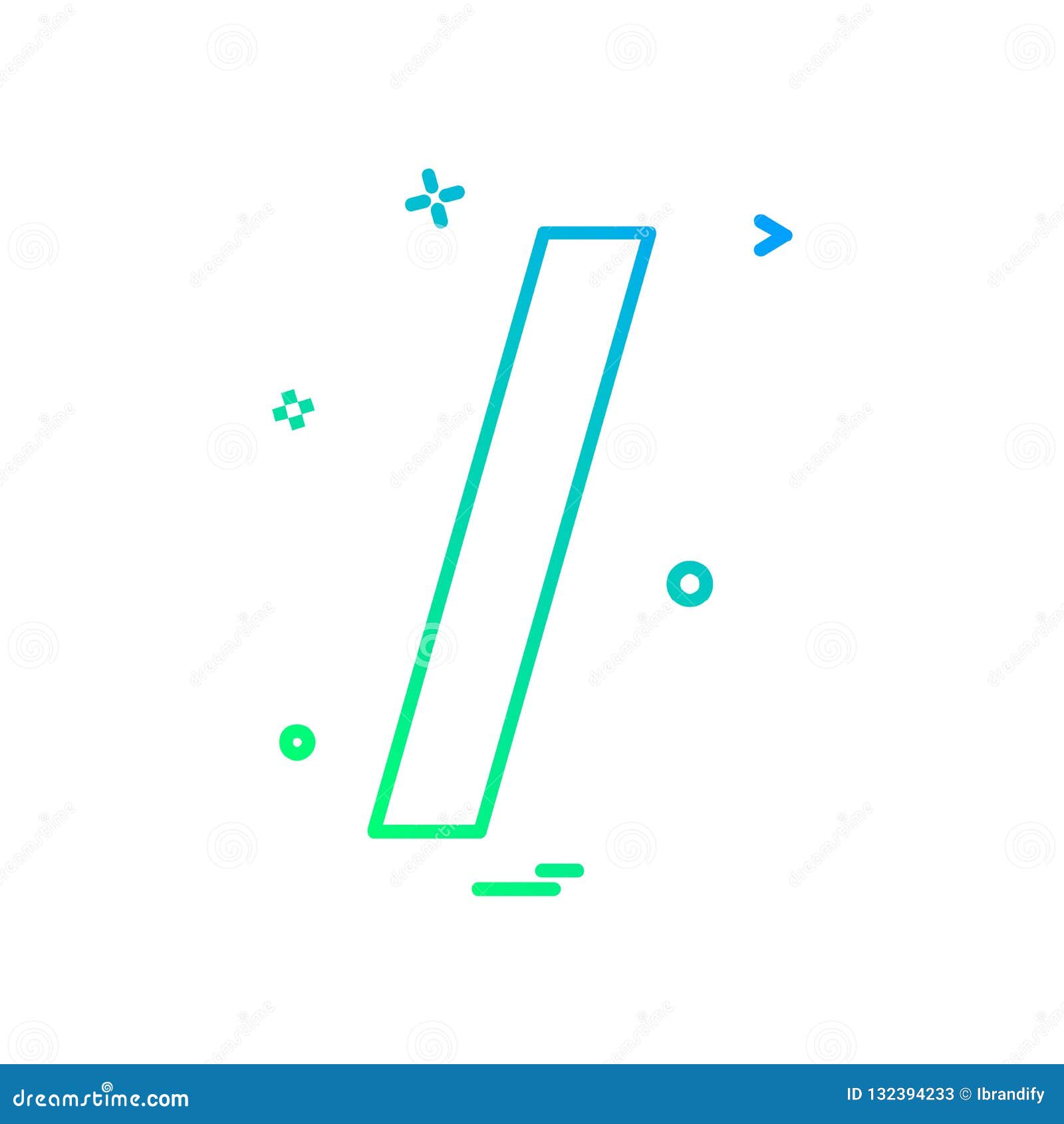 Slash icon design vector stock vector. Illustration of symbol - 132394233