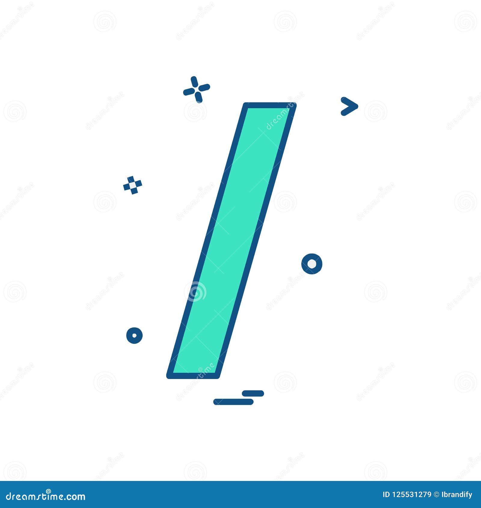 Slash icon design vector stock vector. Illustration of bright - 125531279