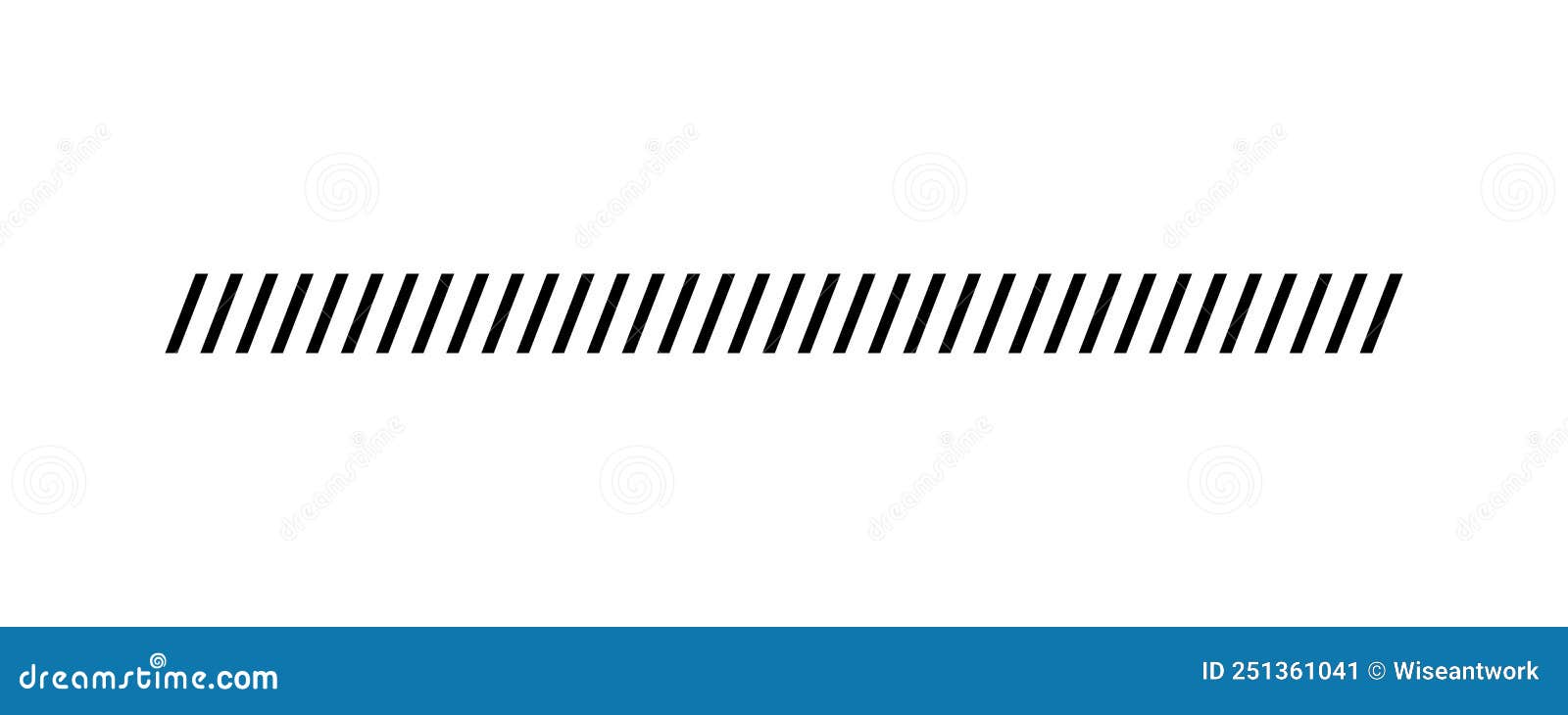 Slash Line. Border with Diagonal Lines. Angle of Tilt Stripes. Black ...