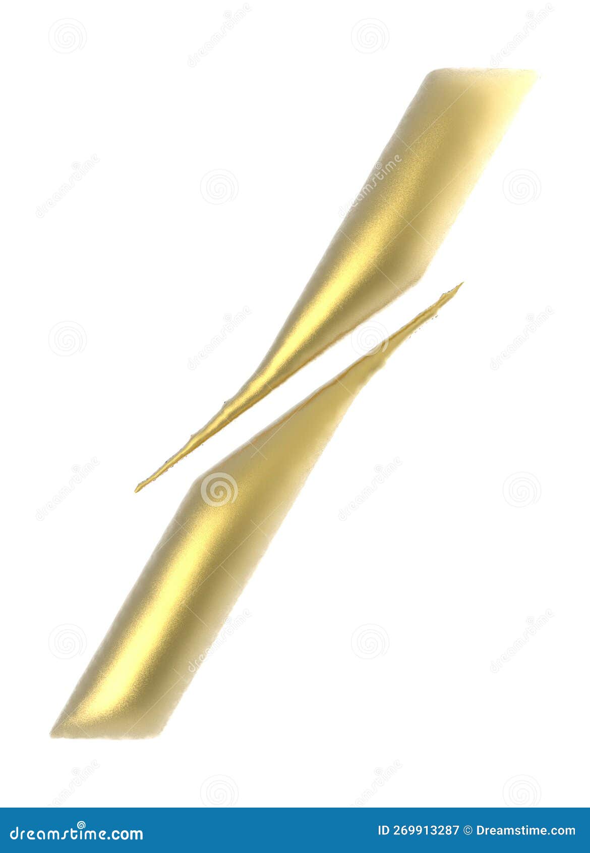 Slash Symbol Golden Edge Sliced Text Isolated - 3d Rendering Stock ...