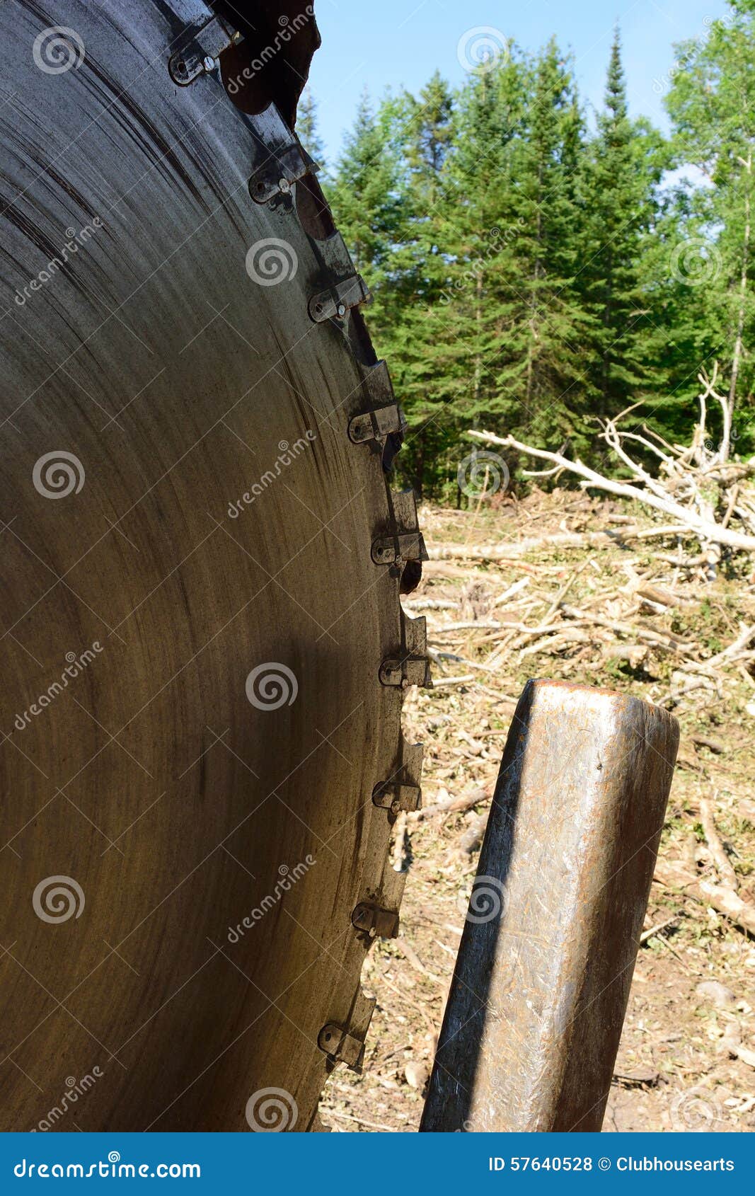 Log Loader And Slasher Royalty-Free Stock Photography | CartoonDealer ...