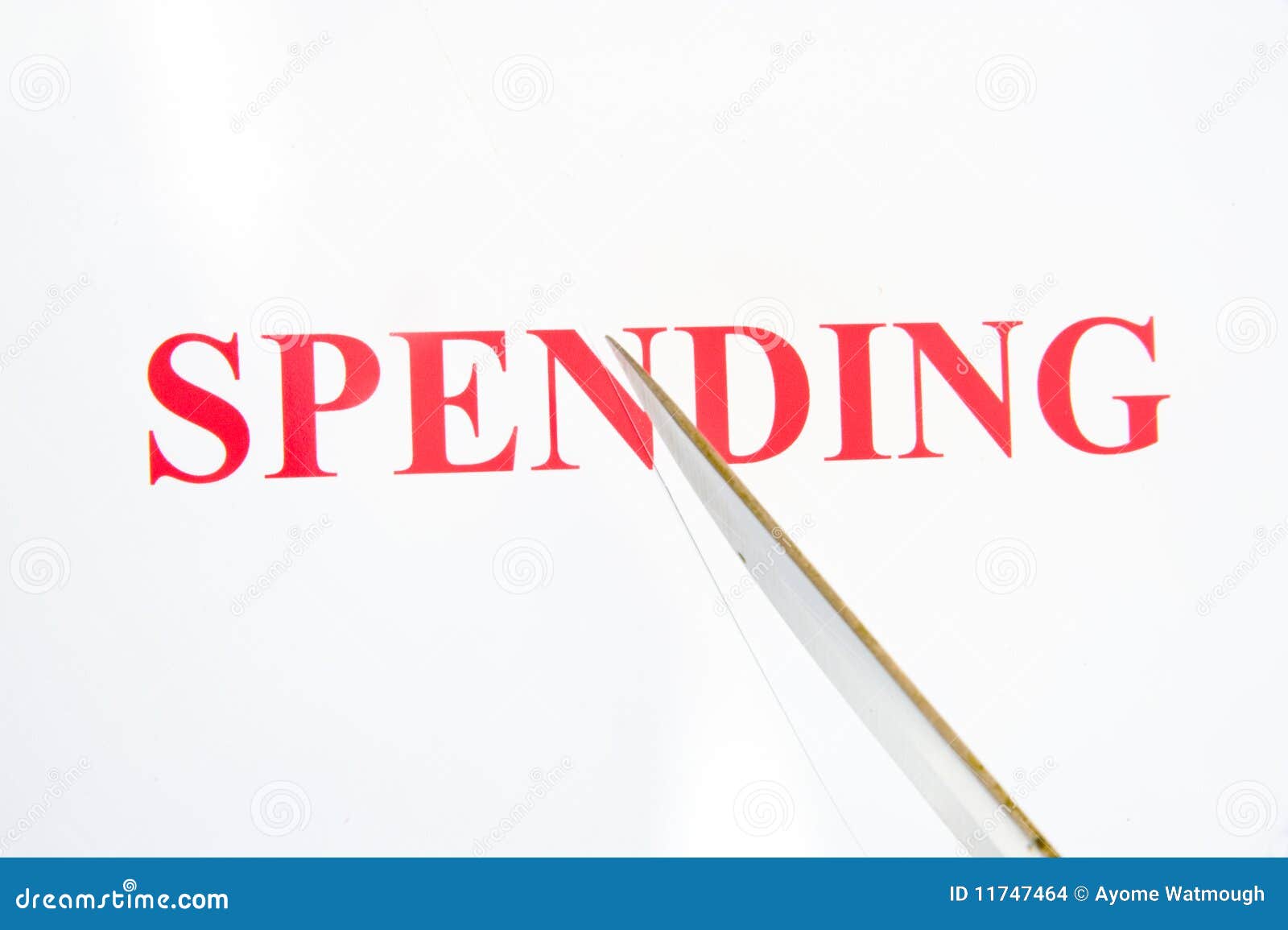 Slashing spending. stock photo. Image of houses, misery - 11747464