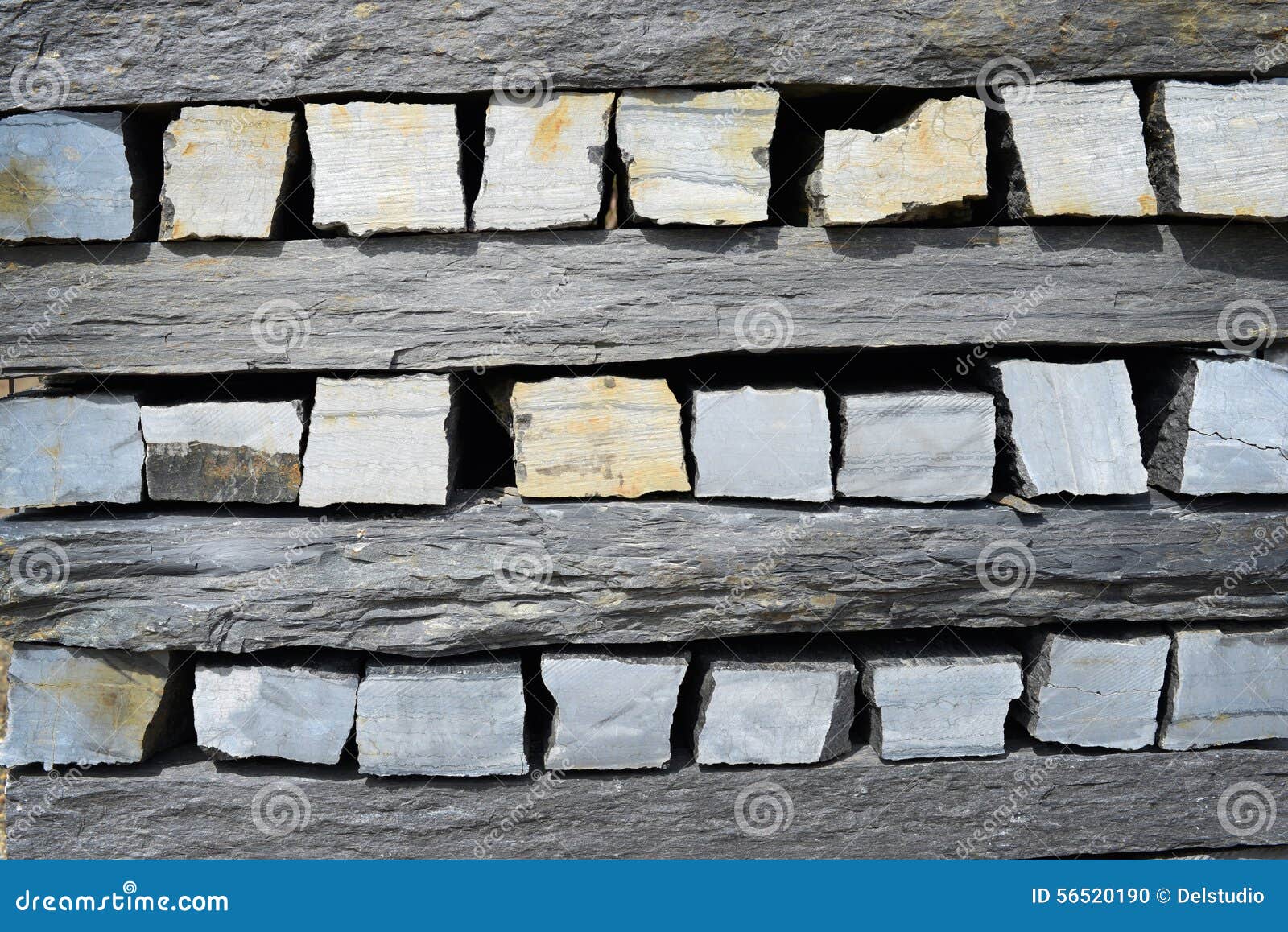 Slate blocks stack stock photo. Image of wall, building - 56520190