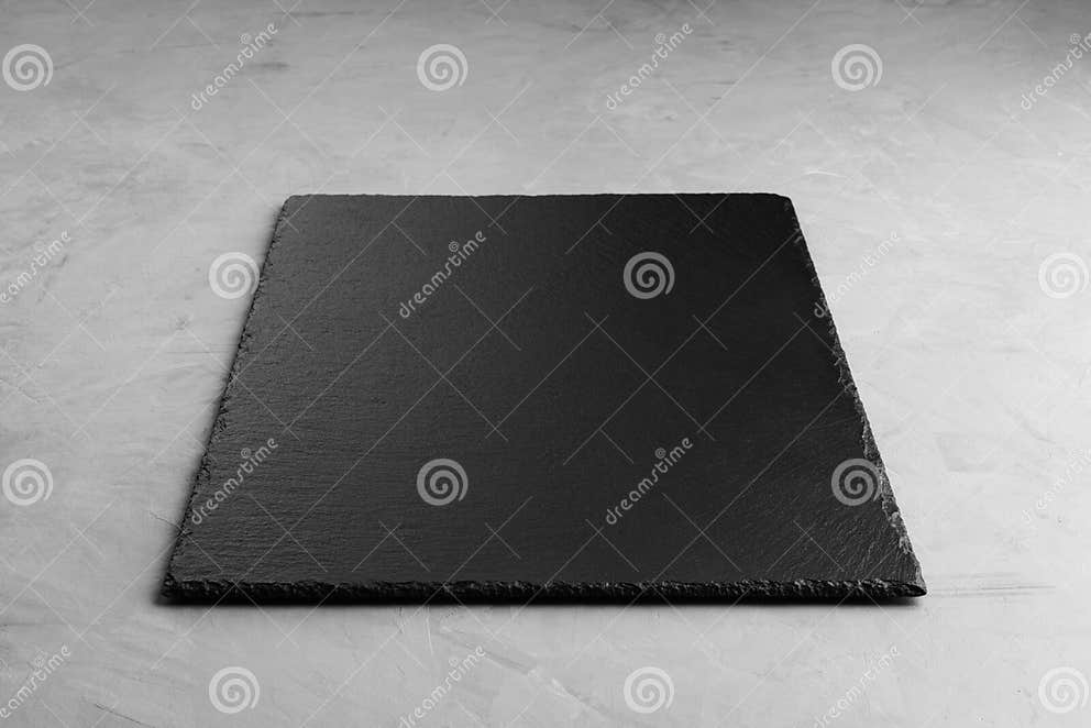Slate Board on a Gray Background for Placing Products Stock Photo ...