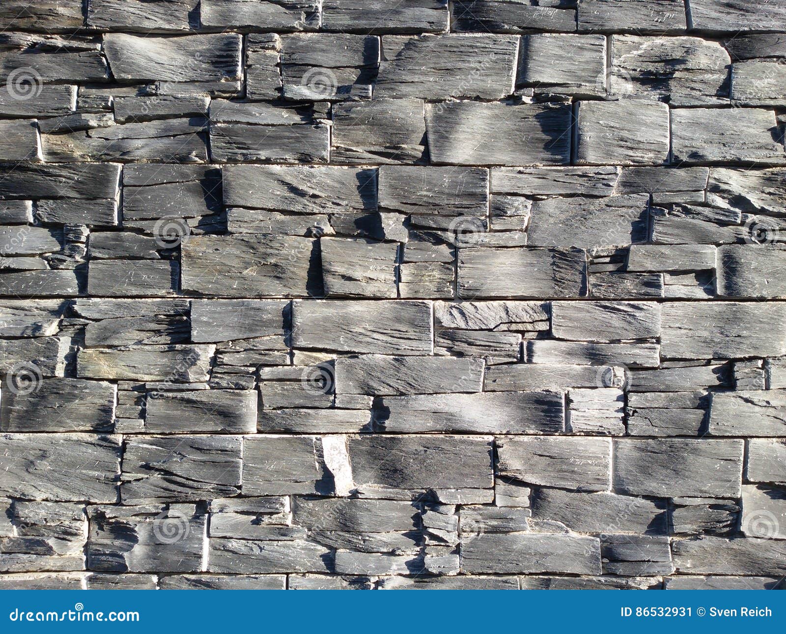 Slate brick wall stock image. Image of architecture, abstract - 86532931