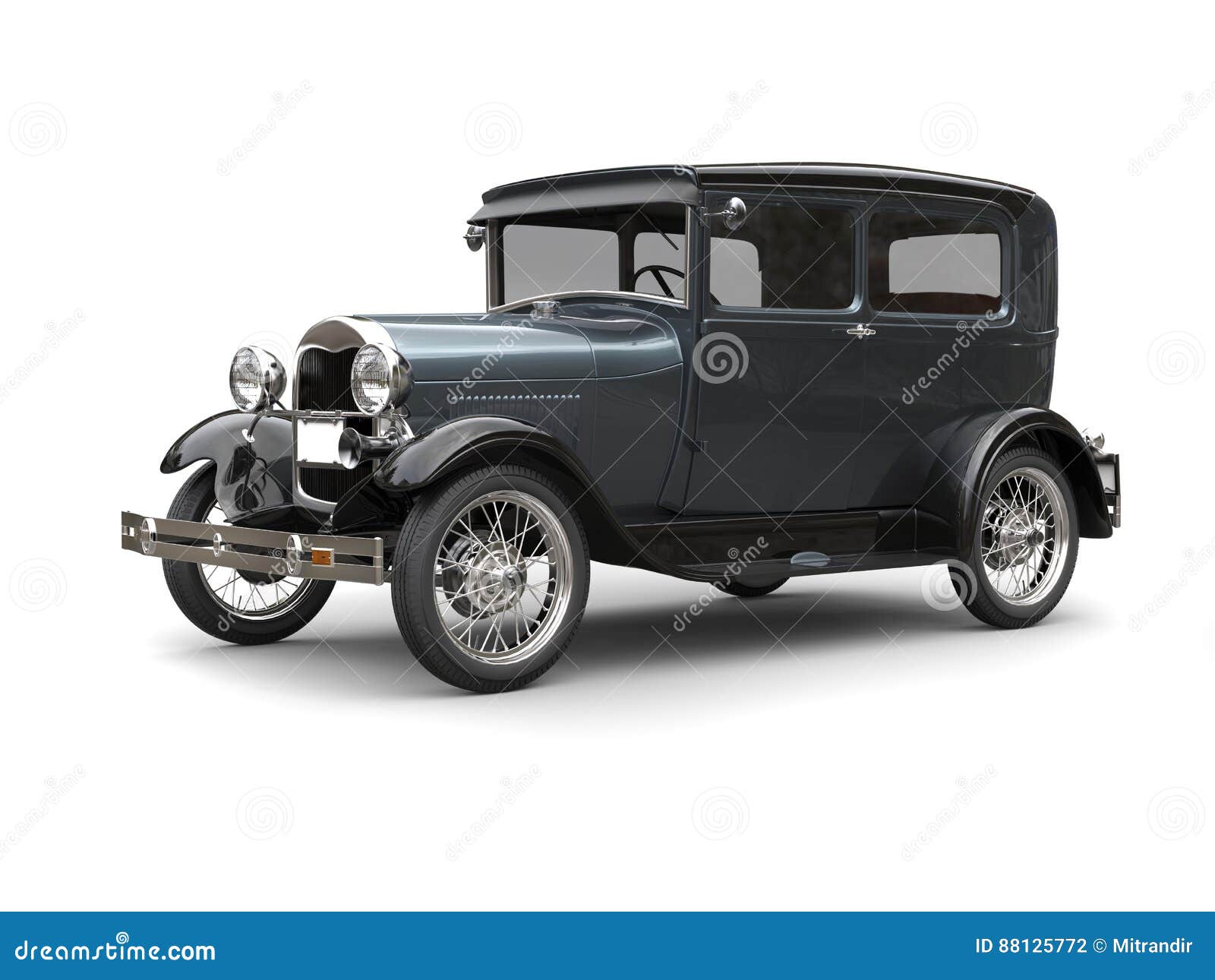 Old Classic Car, 1920 Vintage Car, Stencil, Silhouette, Vector Clip Art ...