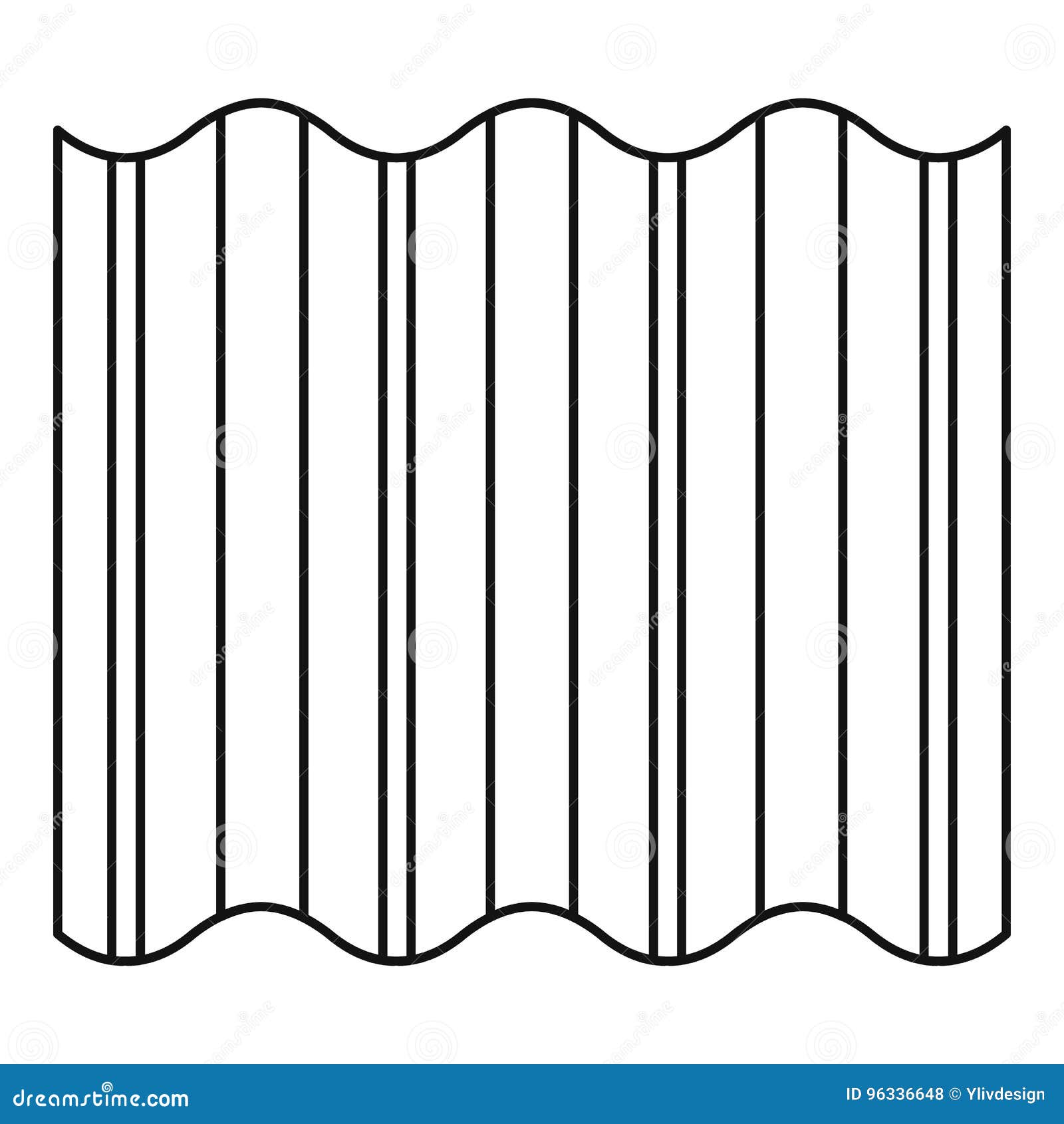 Slate icon, outline style stock vector. Illustration of outline - 96336648