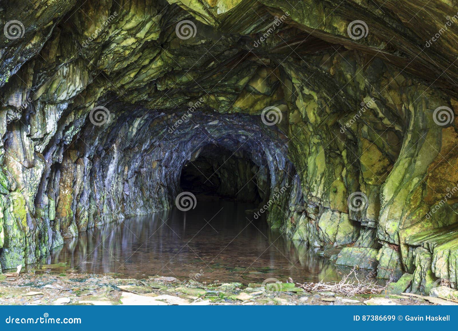 Slate Mine adit stock image. Image of neglect, disuse - 87386699