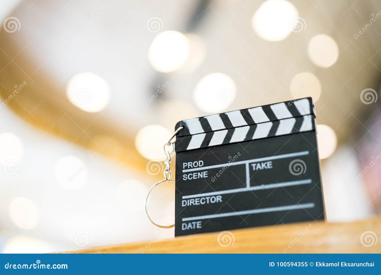 Mini slate movie stock image. Image of chalk, grunge - 100594355