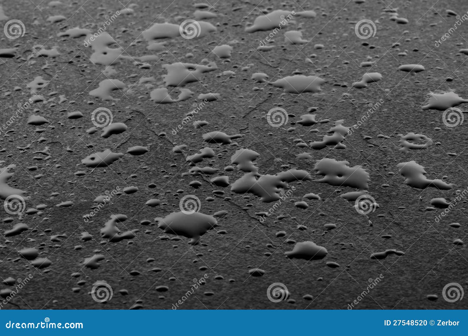 Slate plate with water stock photo. Image of texture - 27548520