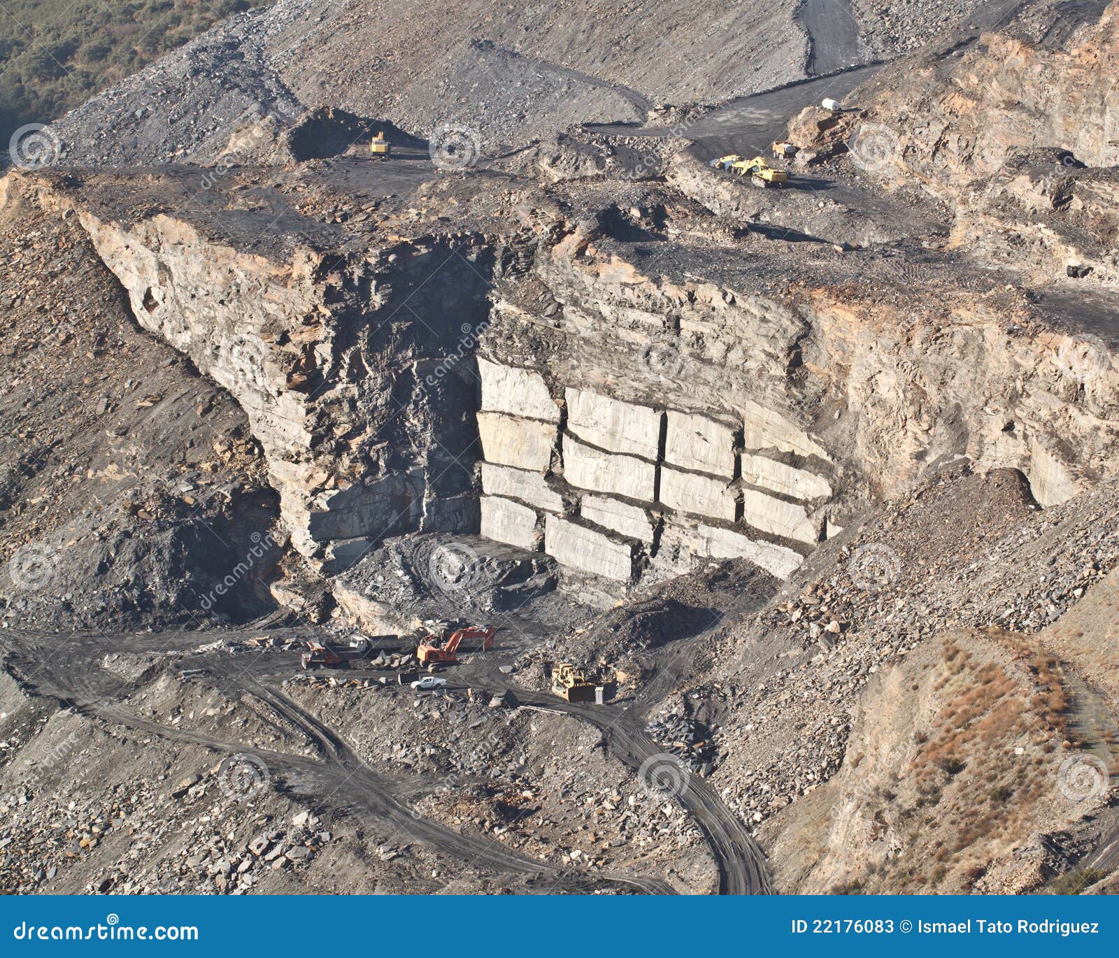 Slate Quarry stock image. Image of floor, industrial - 22176083