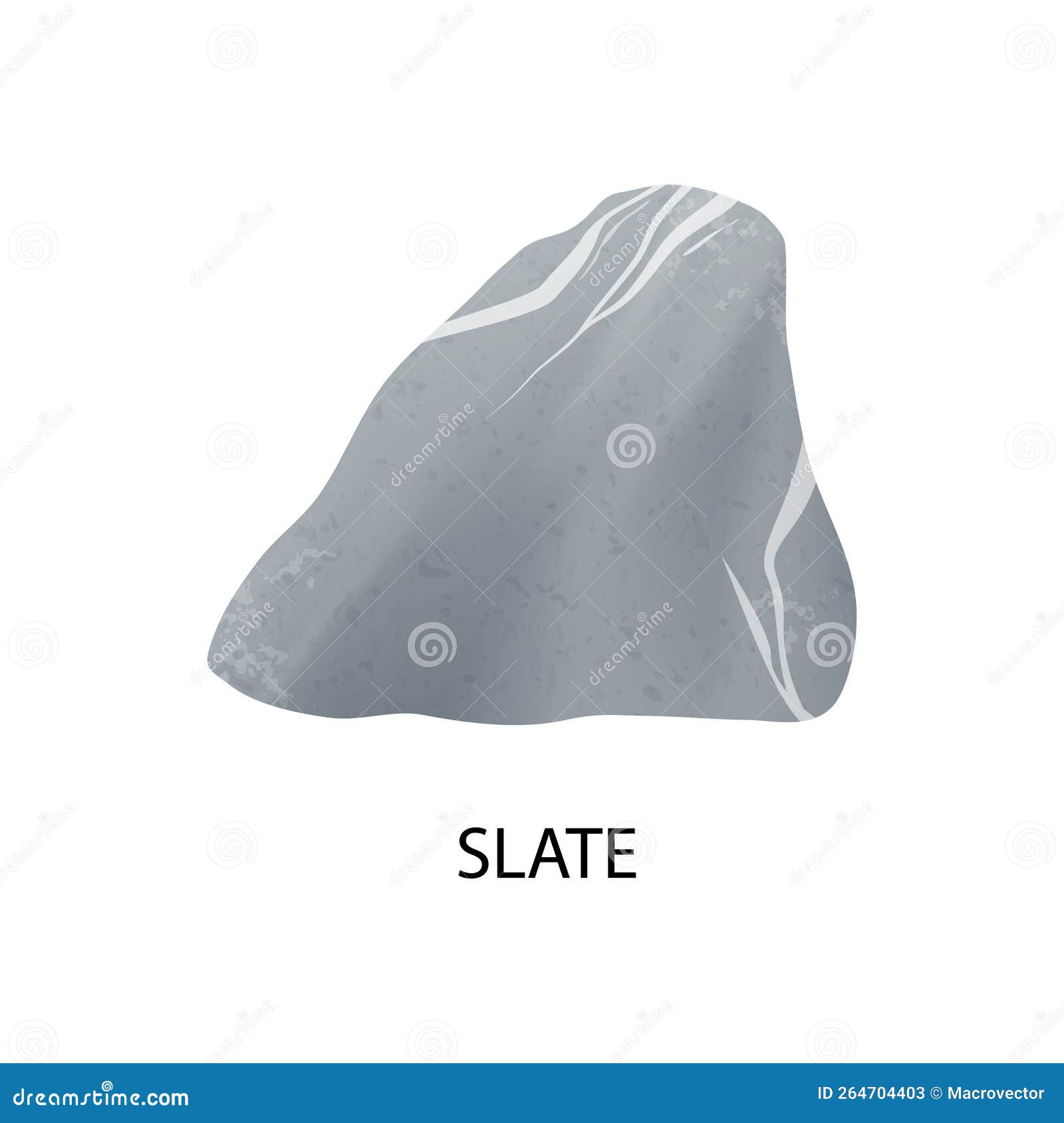 Slate Realistic Mineral Composition Stock Vector - Illustration of ...