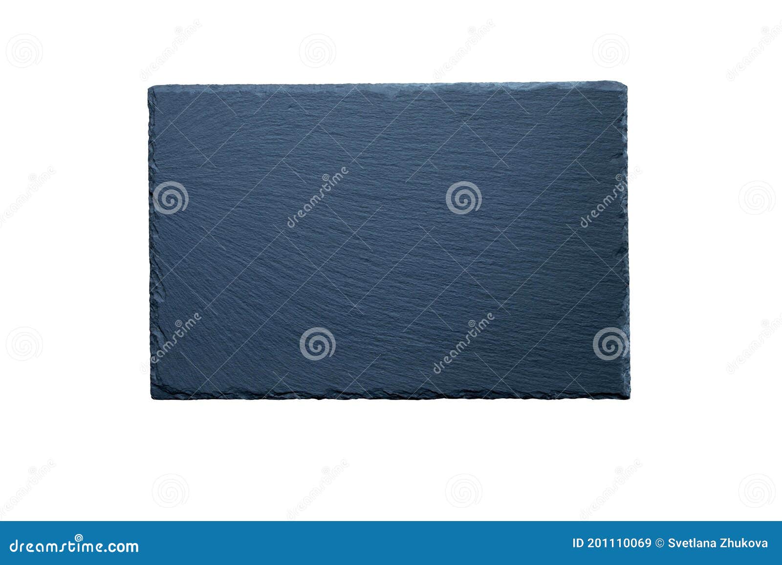 Slate Rectangular Flat Plate Isolated on White Stock Image - Image of ...
