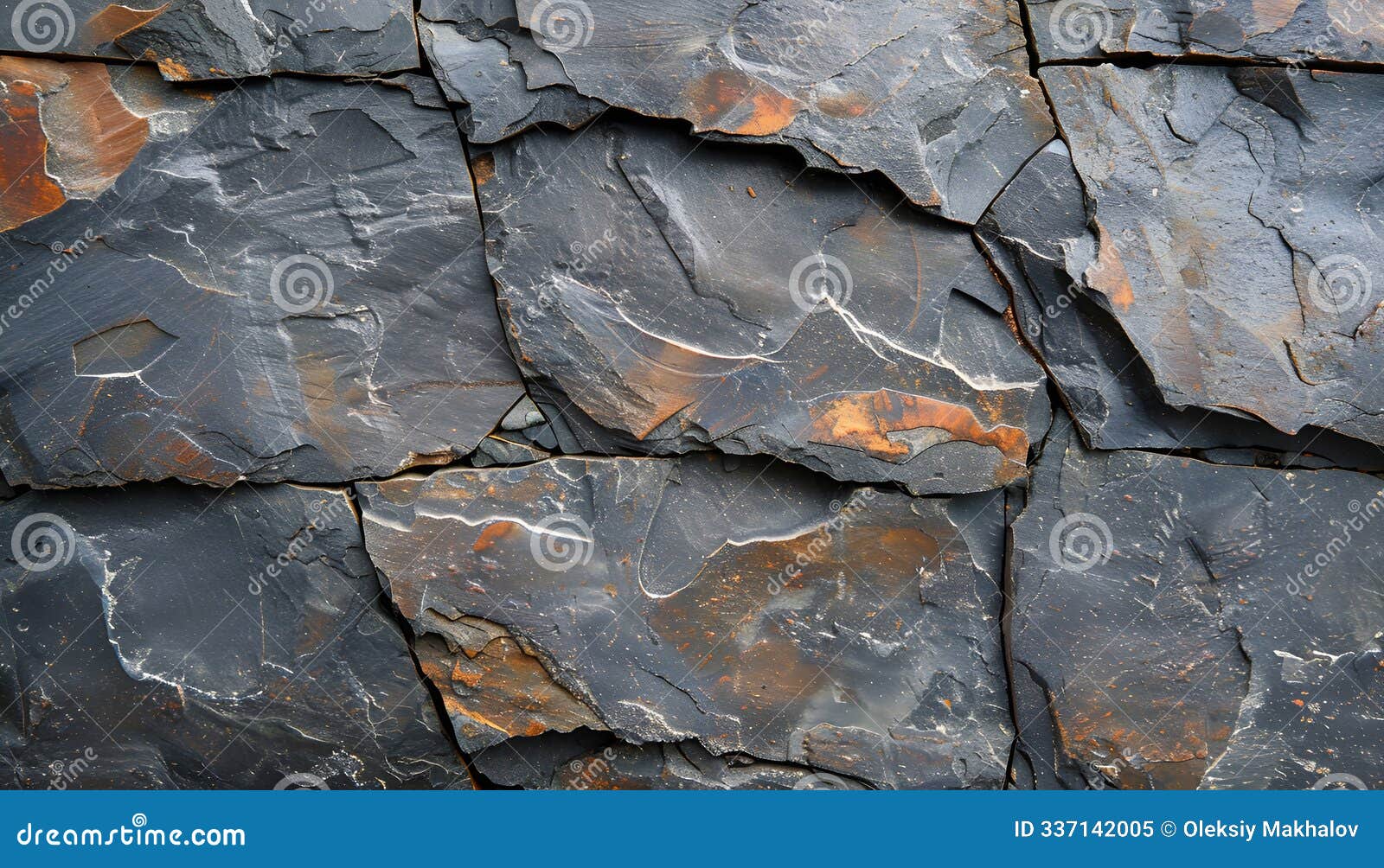 Slate Sheet Close Up Showing Pattern Stone Structure. Natural Stone ...