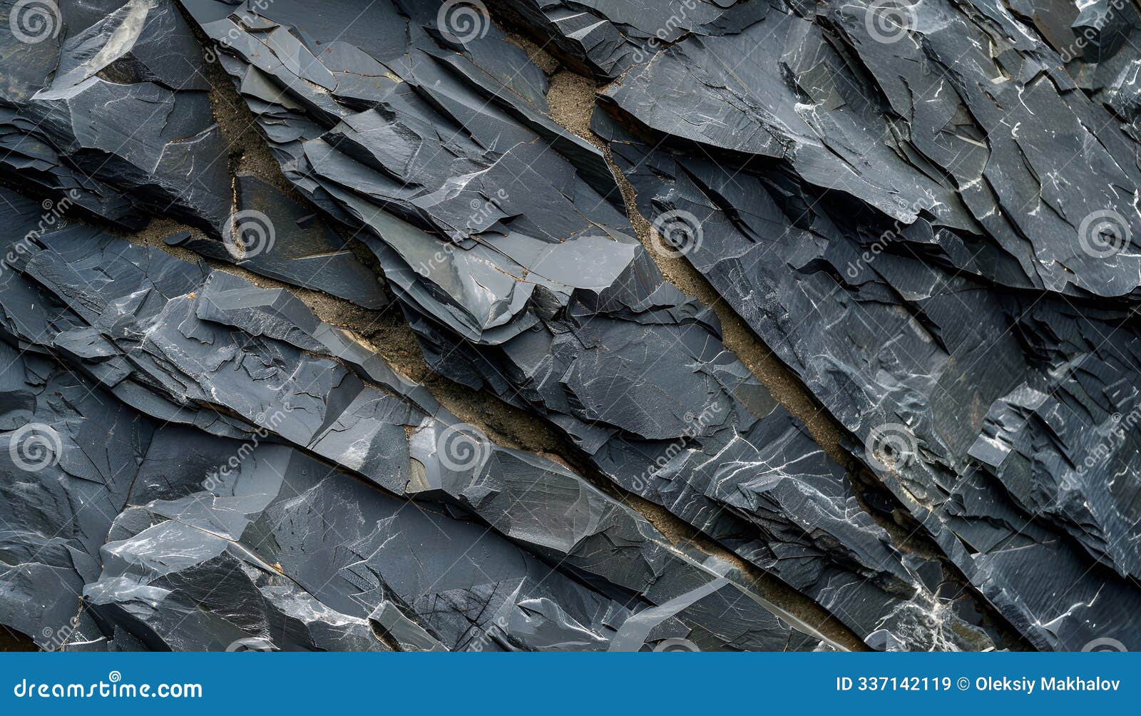 Slate Sheet Close Up Showing Pattern Stone Structure. Natural Stone ...