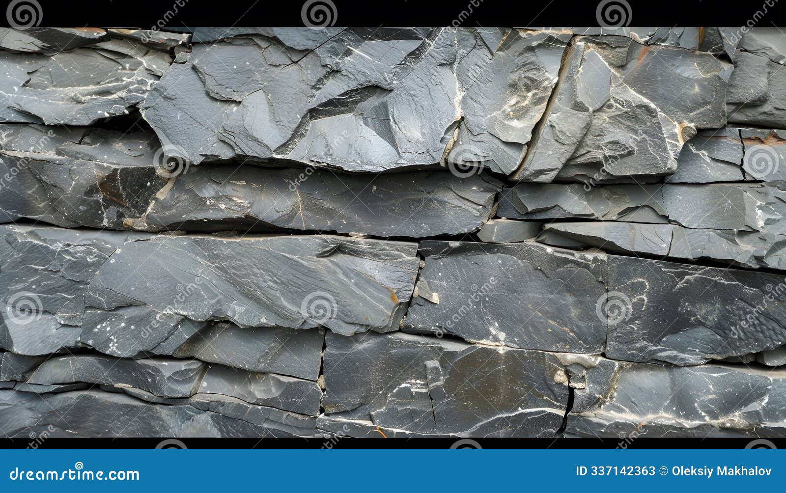 Slate Sheet Close Up Showing Pattern Stone Structure. Natural Stone ...