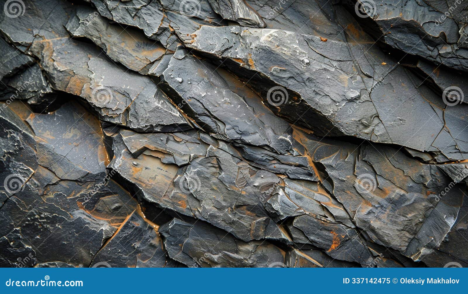 Slate Sheet Close Up Showing Pattern Stone Structure. Natural Stone ...